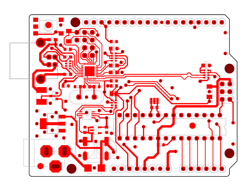 Arduino Uno Board Pcb Layout Pcb Circuits